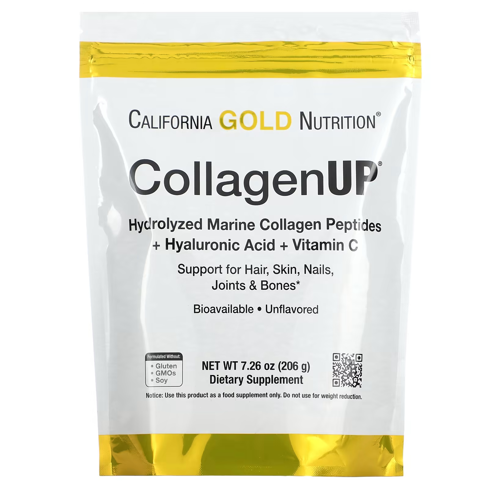 Морской коллаген с гиалуроновой кислотой и витамином С California Gold ...