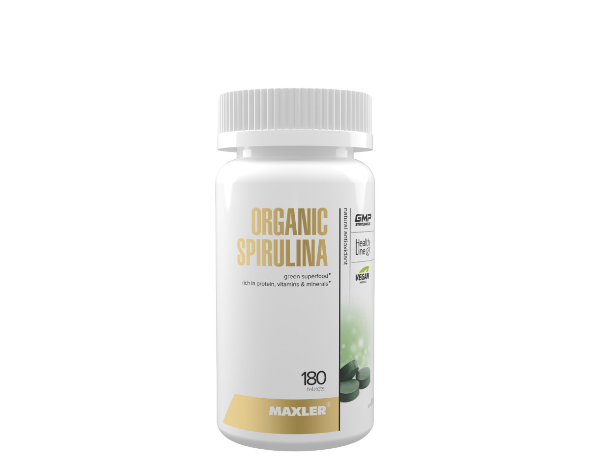 Спирулина Maxler Spirulina Organic, 500 мг, 180 таблеток купить в ...
