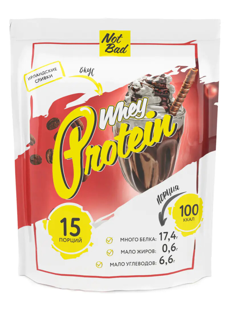 Сывороточный протеин NotBad Whey Protein, 450 г, Ирландские сливки ...