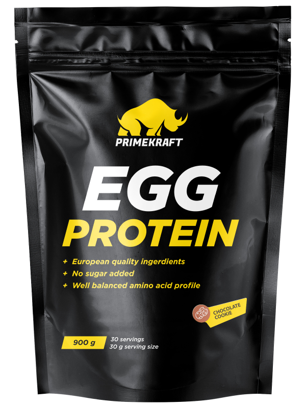 Яичный протеин Prime Kraft Egg Protein, 900 г, Шоколадное печенье ...