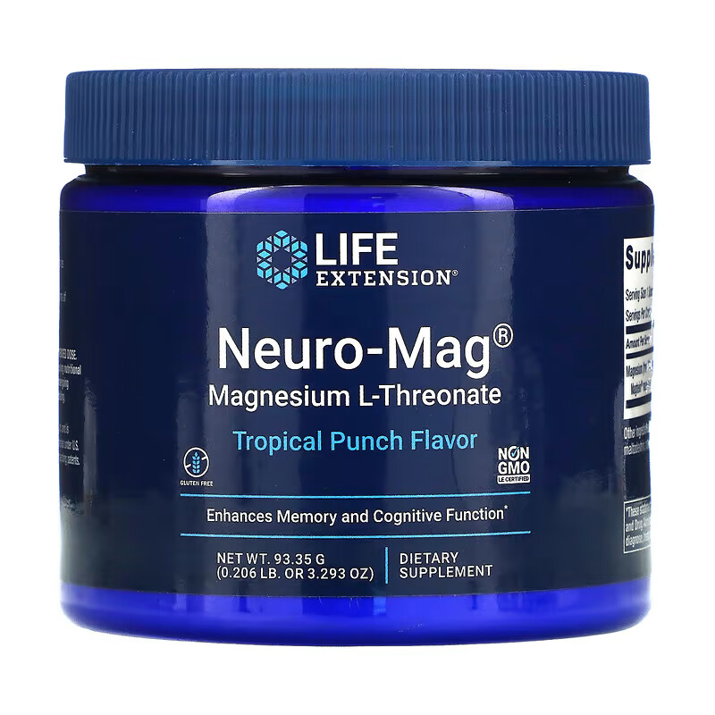 Магний нейромагний L-треонат Life Extension Neuro-mag, 93 г купить в ...