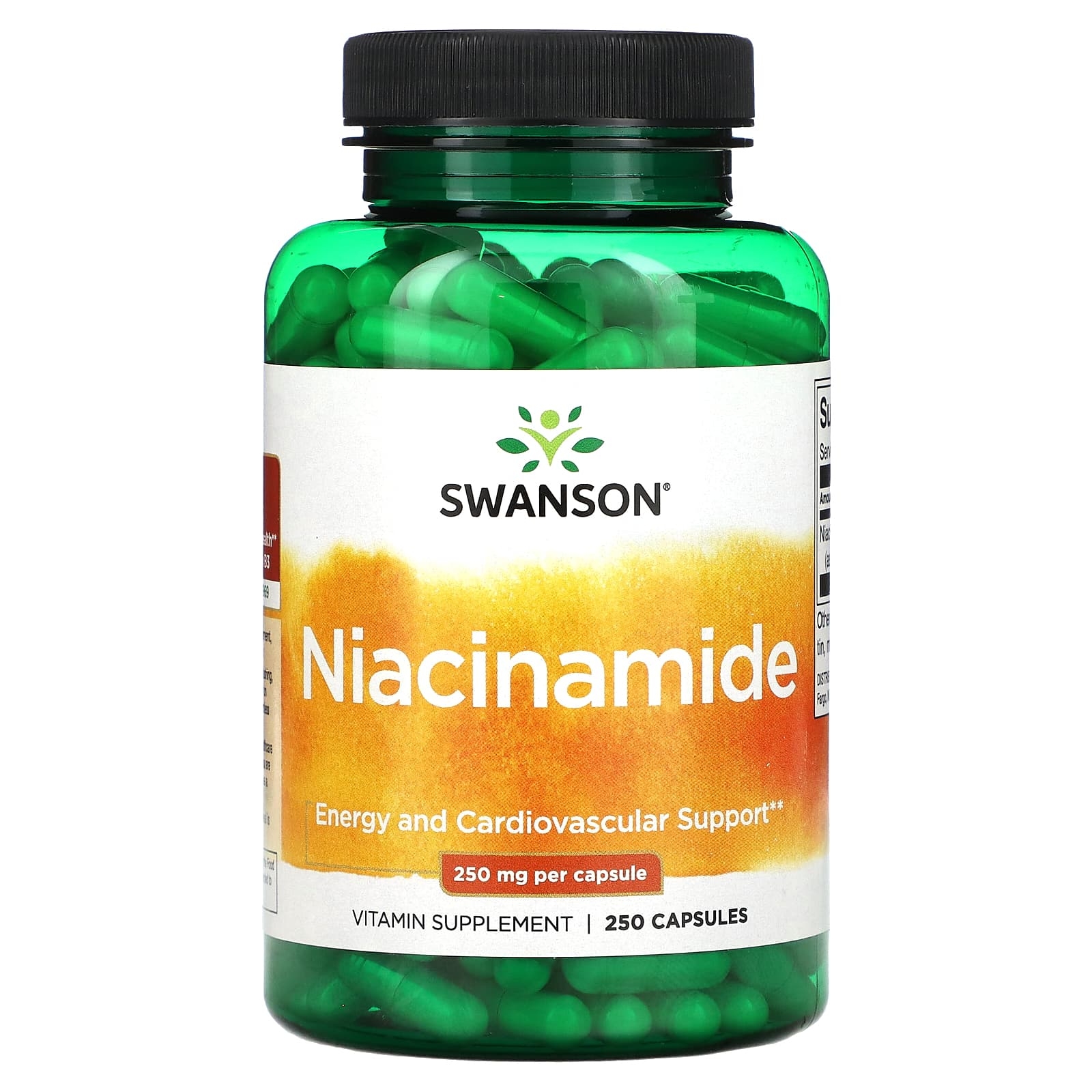Никотинамид (никотинамид) Витамин В3 Swanson Niacinamide, 250 мг, 250 ...